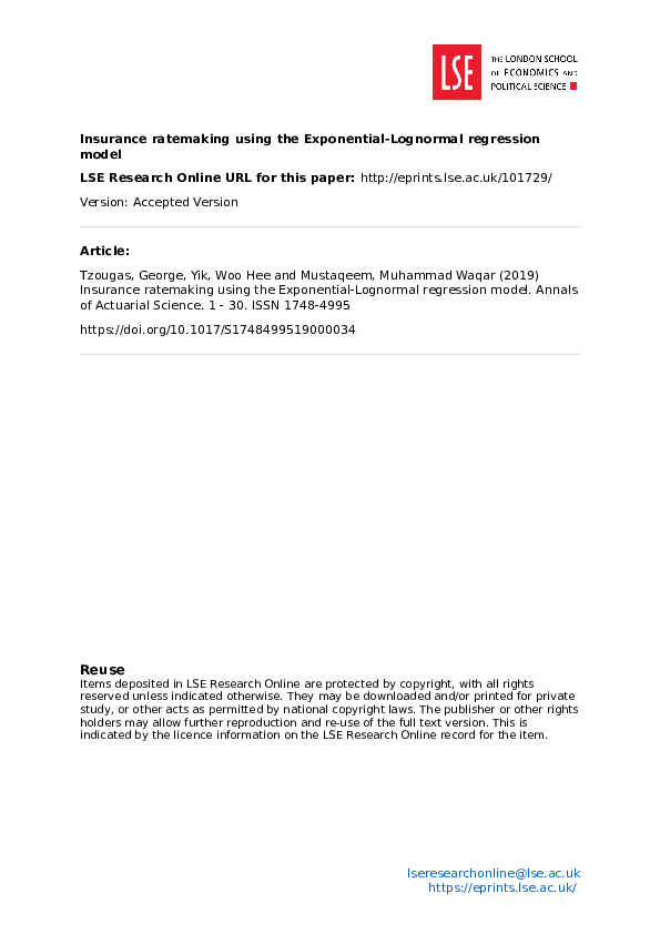 (PDF) An application of two-stage quantile regression to insurance ...