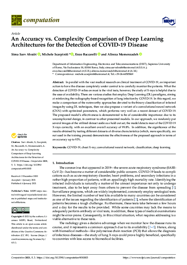 (PDF) An Accuracy vs. Complexity Comparison of Deep Learning ...