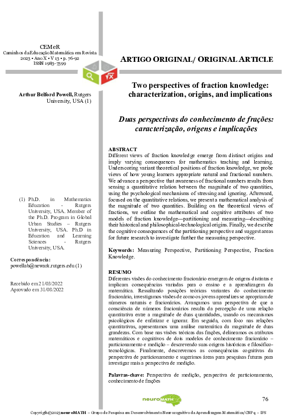 (PDF) ARTIGO ORIGINAL/ ORIGINAL ARTICLE
