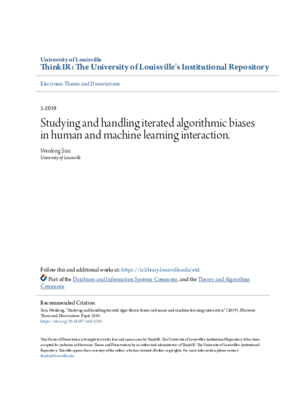 (PDF) Algorithmic Inference in Machine Learning