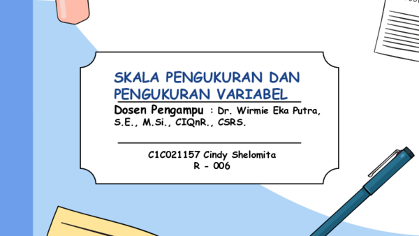 (PDF) PPT SKALA PENGUKURAN DAN PENGUKURAN VARIABEL