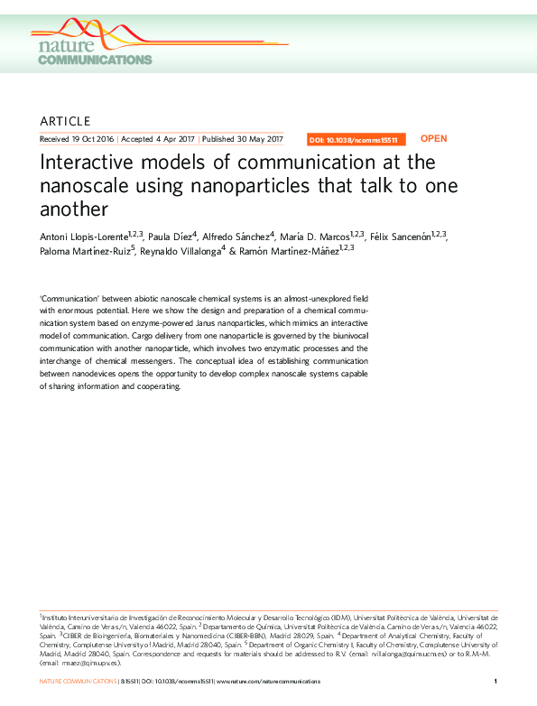 (PDF) Interactive models of communication at the nanoscale using ...