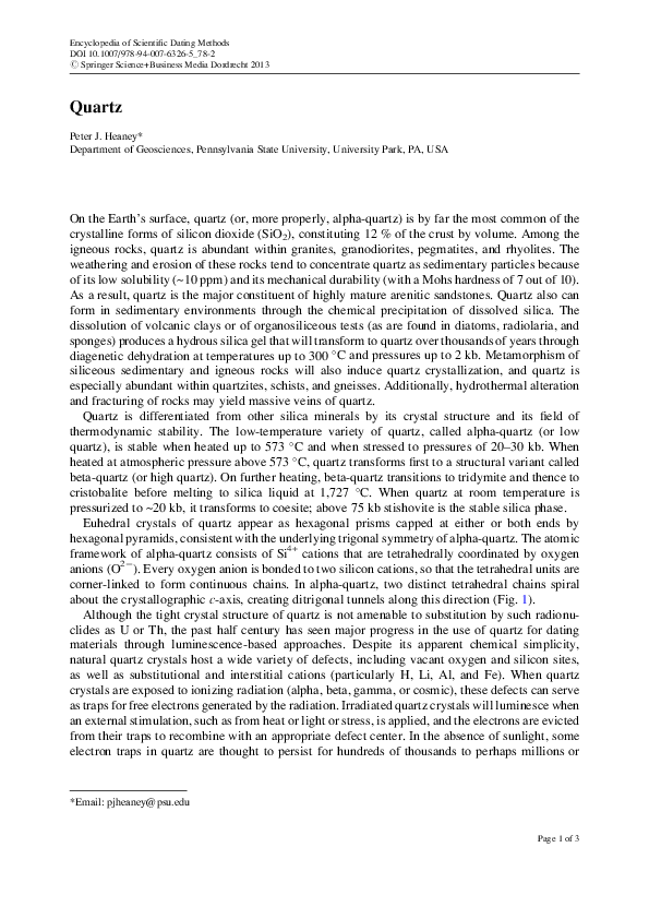 Pdf Quartz