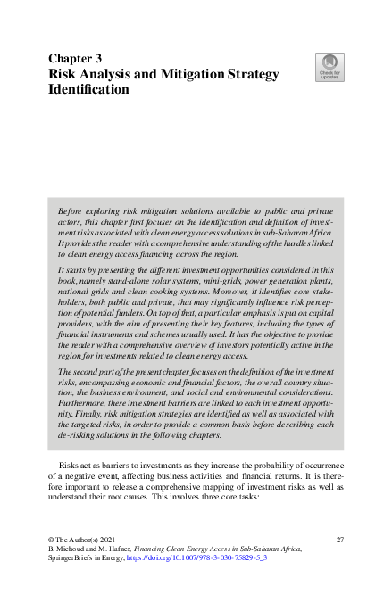 (PDF) Risk Analysis and Mitigation Strategy Identification | Manfred ...