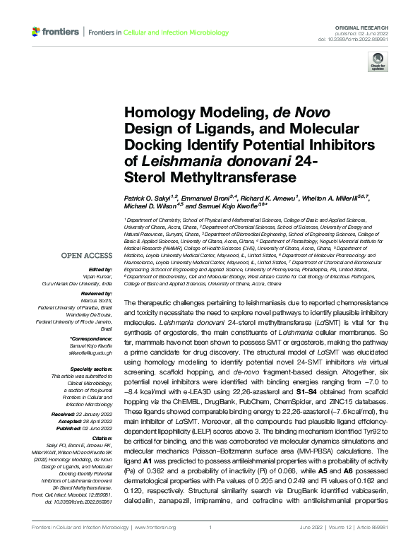 (PDF) Homology Modeling, de Novo Design of Ligands, and Molecular Docking Identify Potential ...