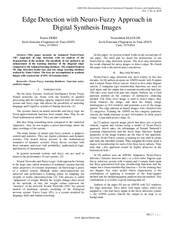 (PDF) Enhanced Neuro-Fuzzy Edge Detection in Noisy Images