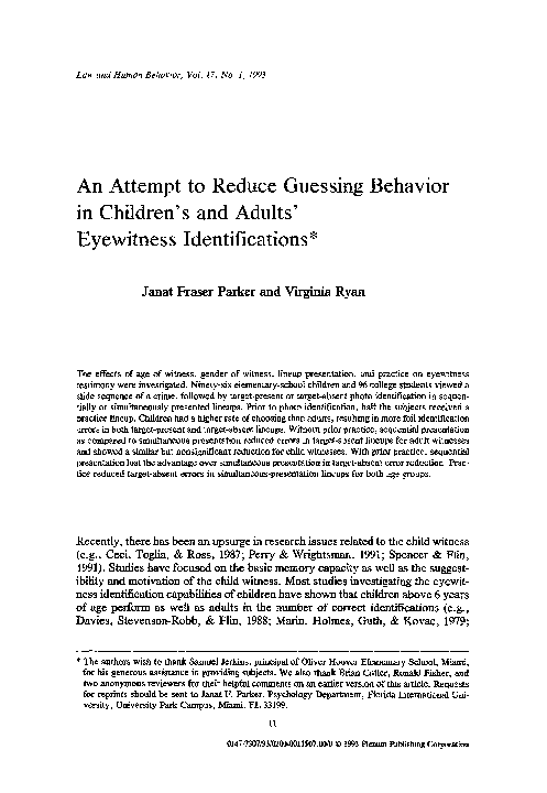 (PDF) An attempt to reduce guessing behavior in children's and adults ...
