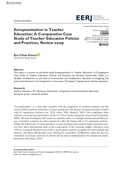 (PDF) Europeanisation in Teacher Education: A Comparative Case Study of ...