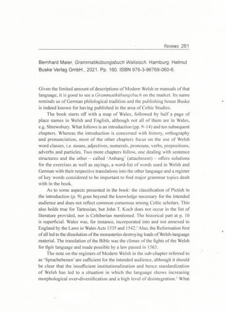 (PDF) Grammatikübungsbuch Walisisch