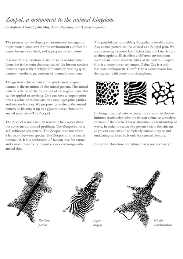 (PDF) Zoopol, a monument to the animal kingdom