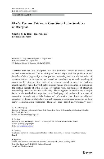 (PDF) Firefly Femmes Fatales: A Case Study in the Semiotics of Deception