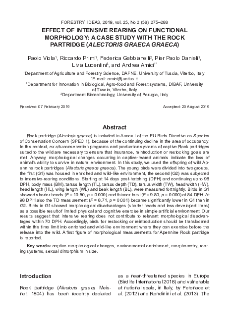 (PDF) EFFECT OF INTENSIVE REARING ON FUNCTIONAL MORPHOLOGY: A CASE ...