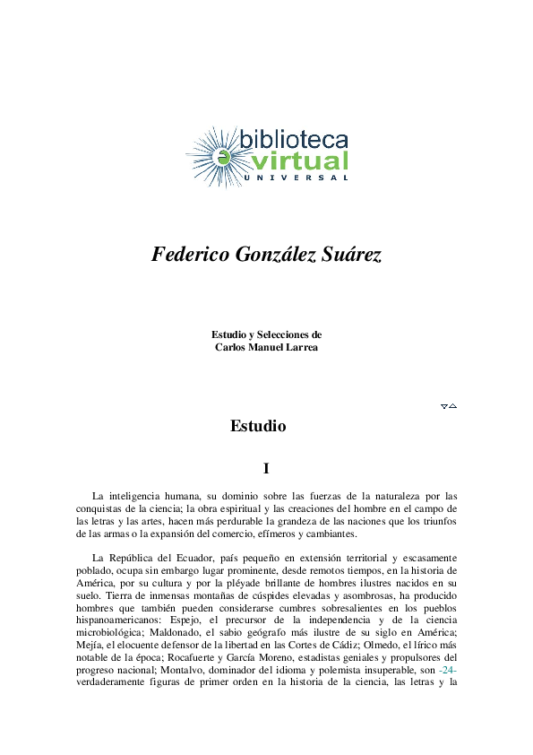 (PDF) Federico González Suárez