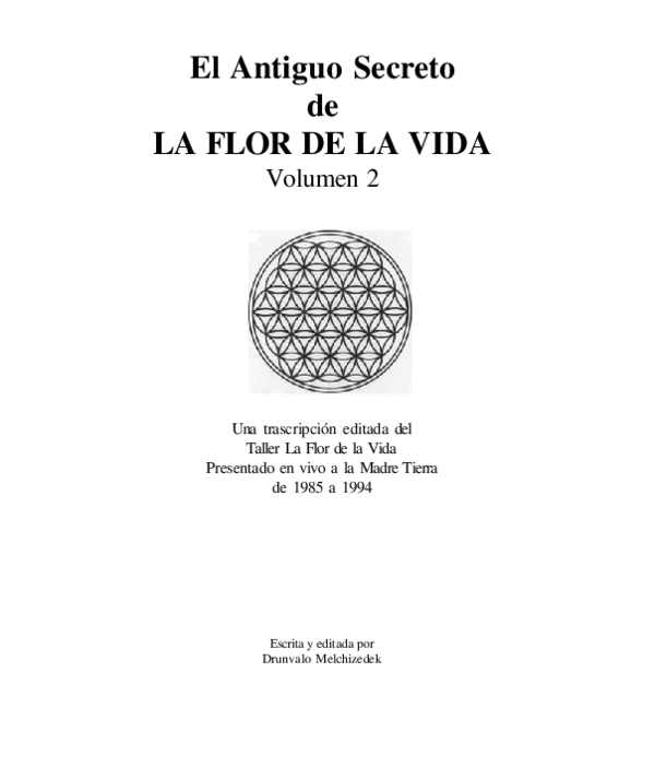 (PDF) El Antiguo Secreto de LA FLOR DE LA VIDA | j.l.gerardo calderon ...