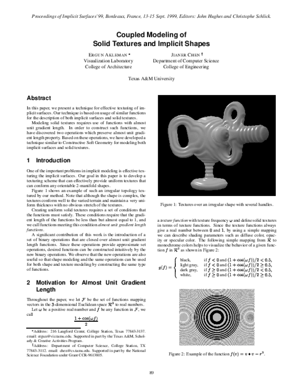 (PDF) Coupled Modeling of Solid Textures and Implicit Shapes