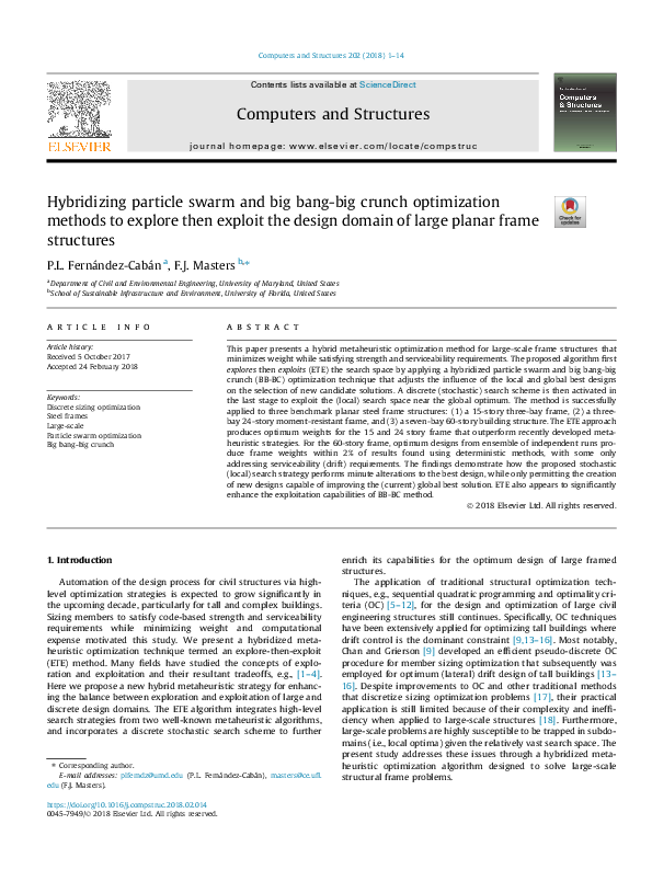 (PDF) Hybridizing particle swarm and big bang-big crunch optimization ...