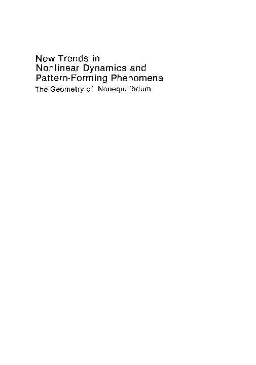 (PDF) New Trends in Nonlinear Dynamics and Pattern-Forming Phenomena