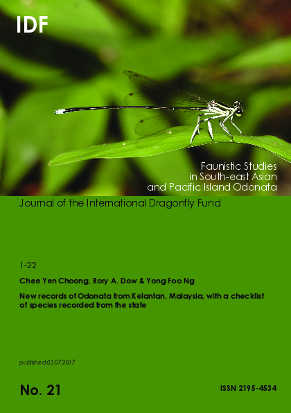 (PDF) New records of Odonata from Kelantan, Malaysia, with a checklist of species recorded from ...
