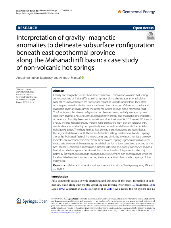 Pdf Interpretation Of Gravity Magnetic Anomalies To Delineate
