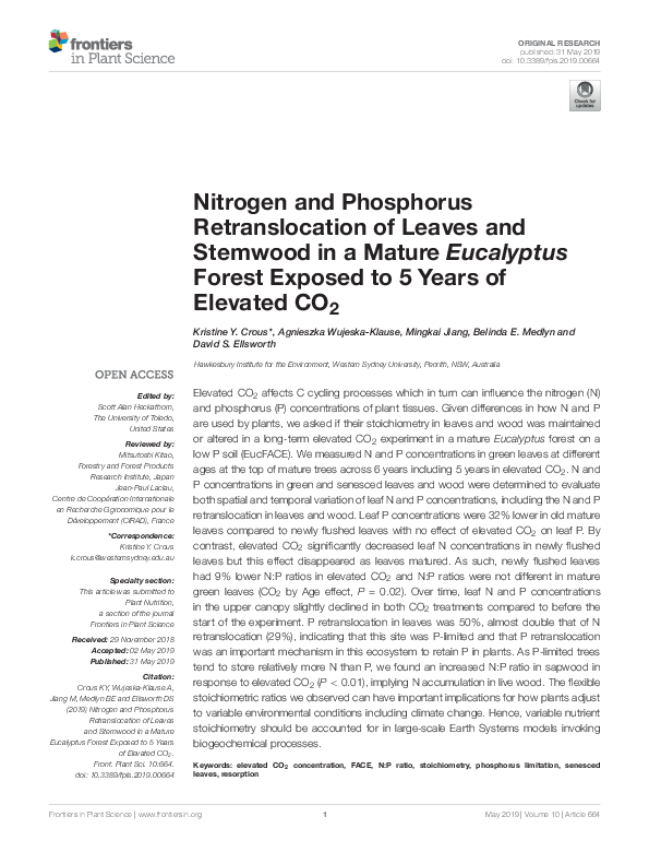 (PDF) Nitrogen and phosphorus concentrations (and their ratio) of green ...