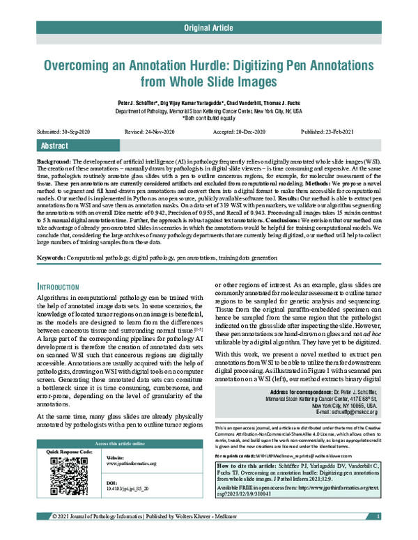 (PDF) Overcoming an Annotation Hurdle: Digitizing Pen Annotations from ...