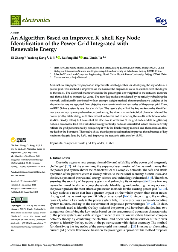 Pdf An Algorithm Based On Improved Kshell Key Node Identification Of