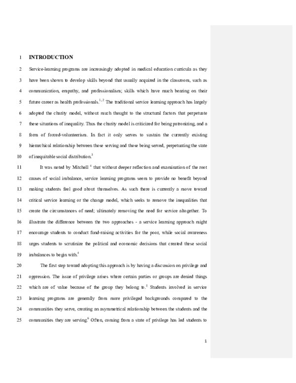 (PDF) Perception of a privilege walk activity and its impact on ...