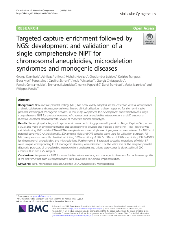 (PDF) Targeted capture enrichment followed by NGS: development and ...