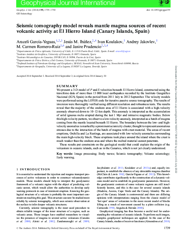 (PDF) Seismic tomography model reveals mantle magma sources of recent ...