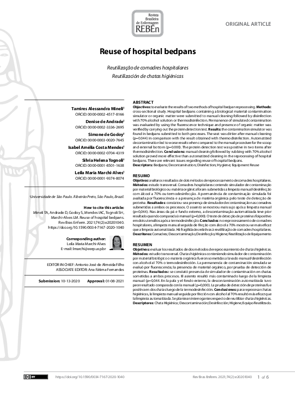 (PDF) Reuse of hospital bedpans