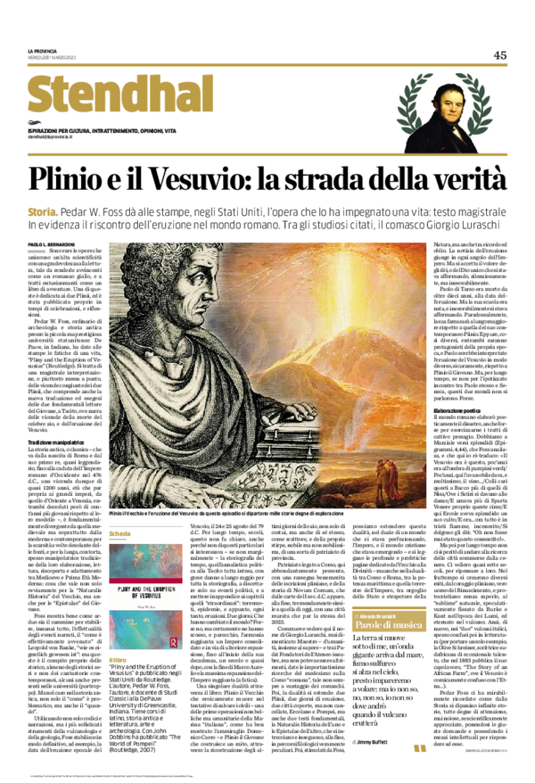 (PDF) Pedar W. Foss, Pliny and the Eruption of Vesuvius, London ...