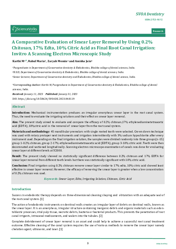 Pdf A Comparative Evaluation Of Smear Layer Removal By Using 02