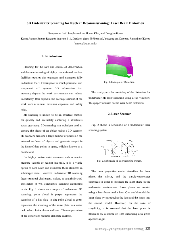(PDF) 3D Underwater Scanning for Nuclear Decommissioning: Laser Beam ...