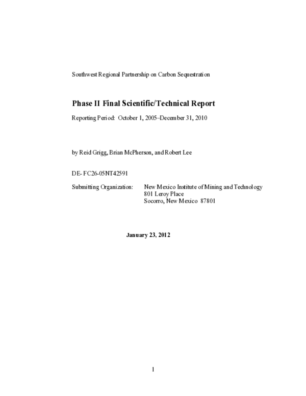 (PDF) Phase II Final Scientific/Technical Report