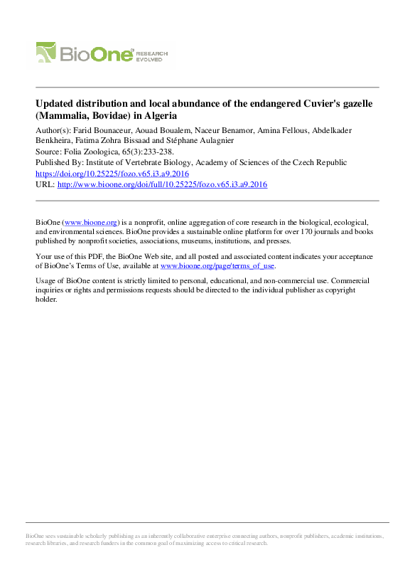 (PDF) Updated distribution and local abundance of the endangered Cuvier ...