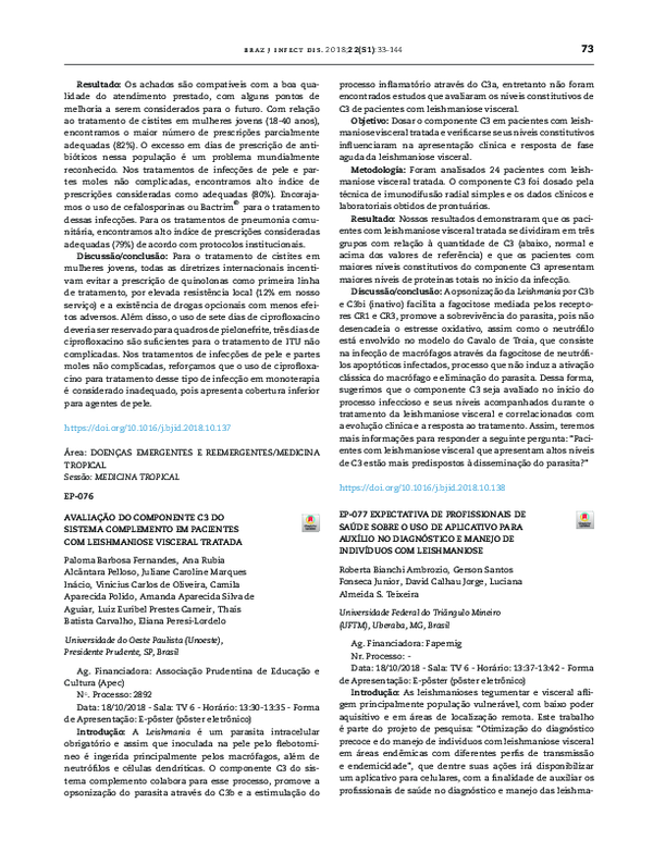 (PDF) Avaliação Do Componente C3 Do Sistema Complemento Em Pacientes ...