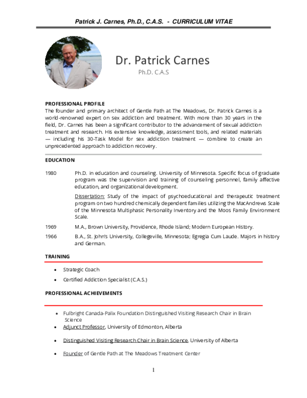 (PDF) Dr. Patrick Carnes