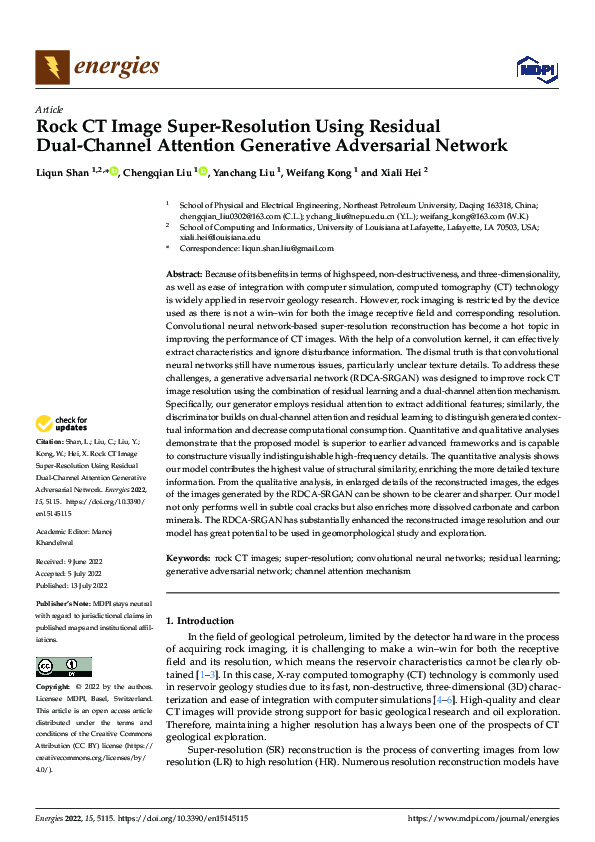 (PDF) Rock CT Image Super-Resolution Using Residual Dual-Channel Attention Generative ...