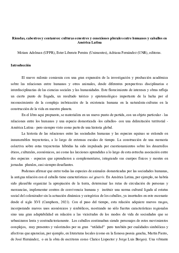(DOC) Riendas, cabestros y centauros: culturas ecuestres y conexiones ...
