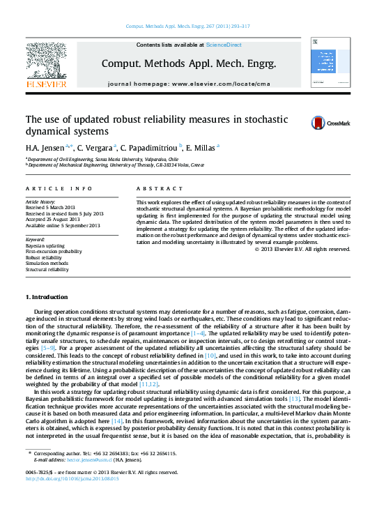Pdf The Use Of Updated Robust Reliability Measures In Stochastic