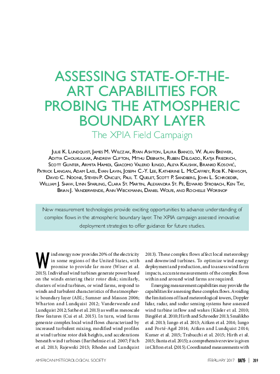 (PDF) The XPIA Field Campaign