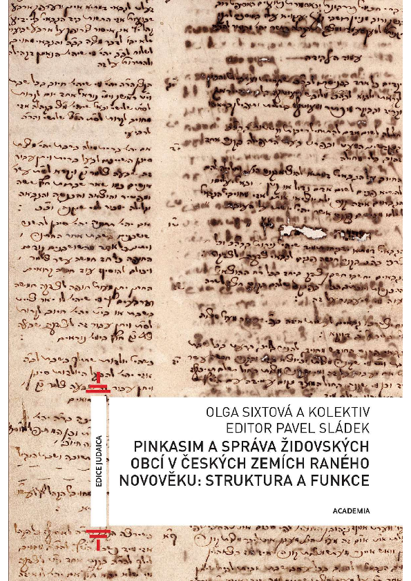 (PDF) Olga Sixtová et al., Pinkasim and the administration of the Early ...