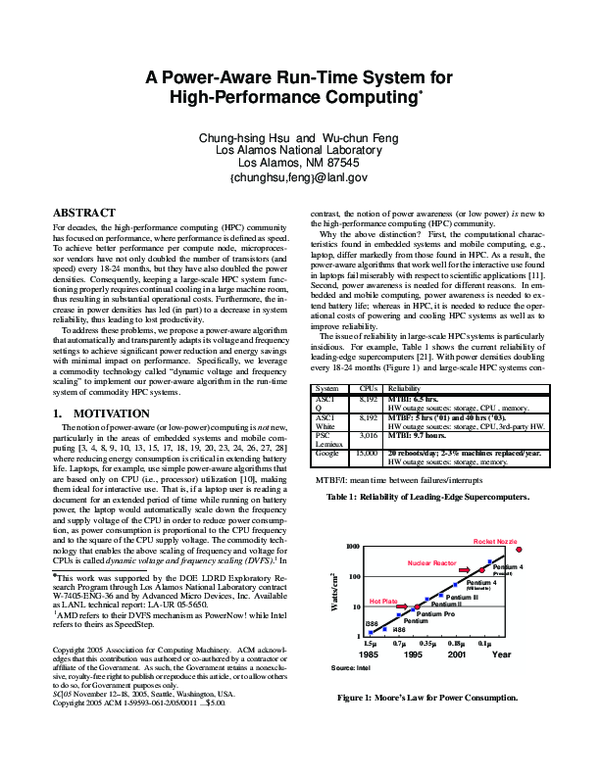 (PDF) High performance computing