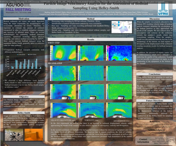 (PDF) Particle Image Velocimetry Analysis for the Assessment of Bedload ...