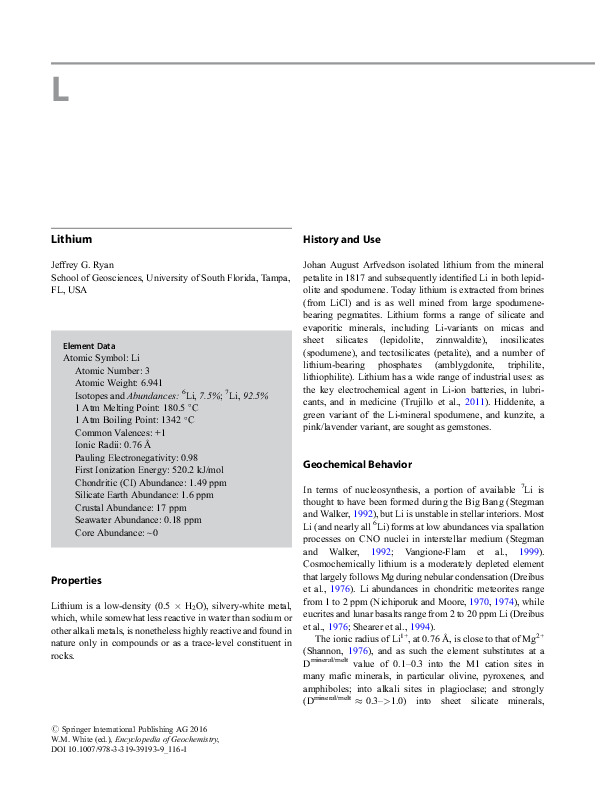 (PDF) Lithium