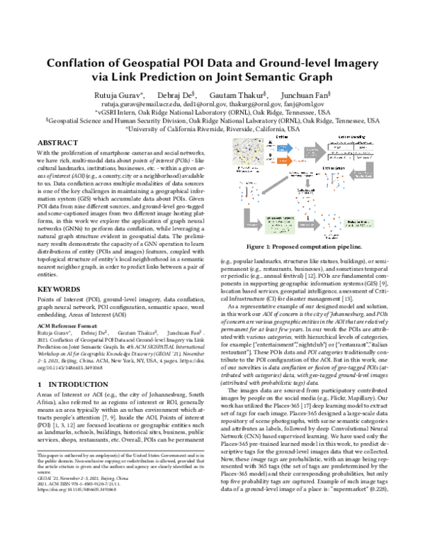 (PDF) Conflation of Geospatial POI Data and Ground-level Imagery via Link Prediction on Joint ...