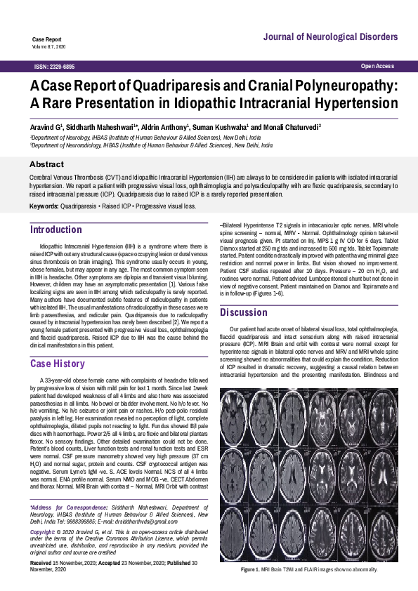 (PDF) A Case Report of Quadriparesis and Cranial Polyneuropathy: A Rare ...