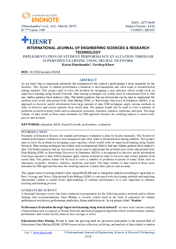 (PDF) Ijesrt International Journal of Engineering Sciences & Research Technology Implementation ...