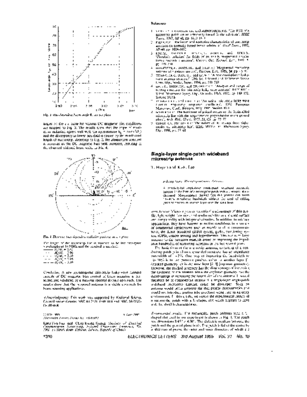 (PDF) Single-layer single-patch wideband microstrip antenna