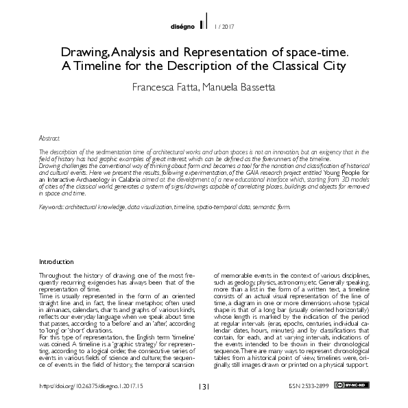(PDF) Spatial Analysis and Timelines in Urban History